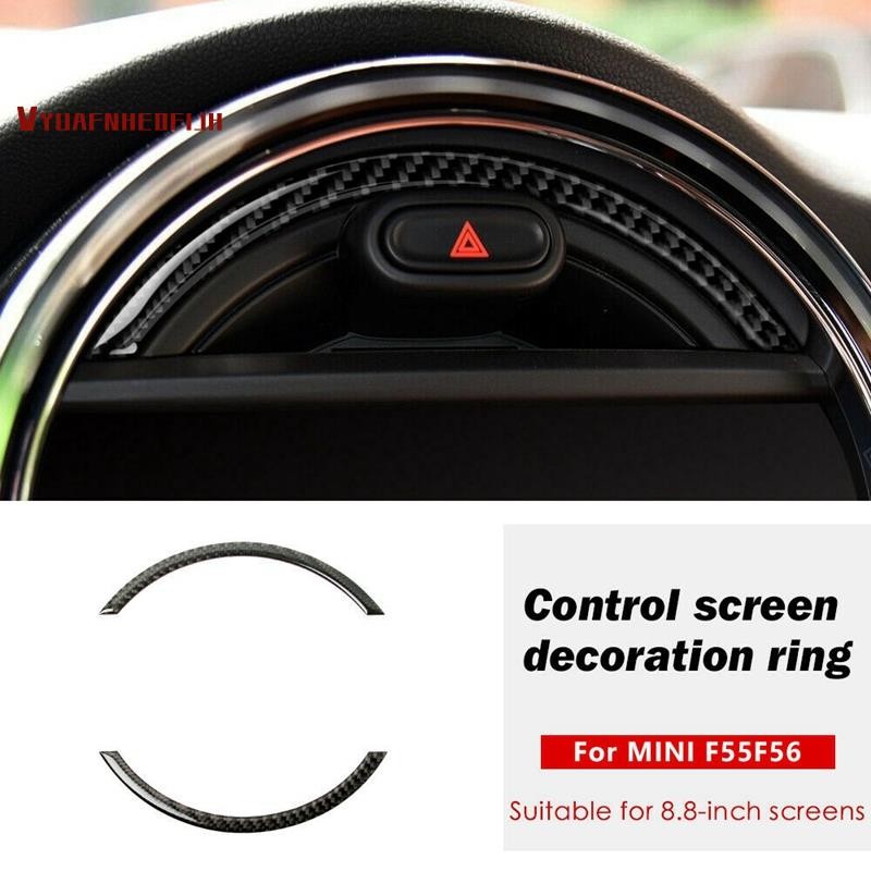 Real Carbon Fiber for Mini Cooper F55 F56 Console Navigation Screen ...