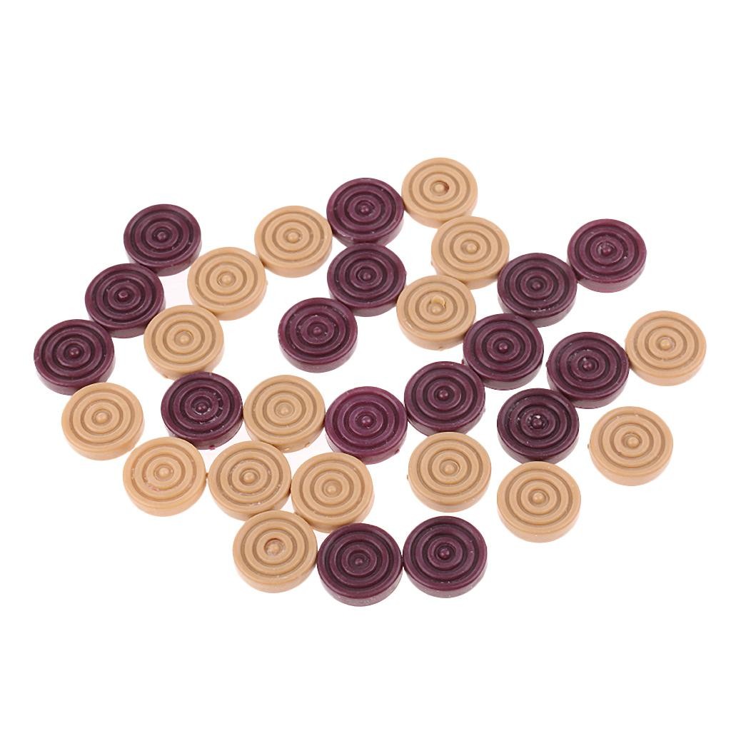 [dlqnylu] 32Pcs Draughts&Checkers&Backgammon Chess Piece For Kids Board ...