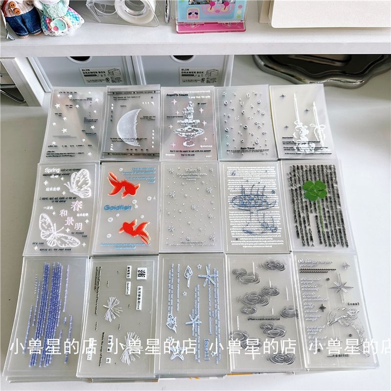 [20 photos] Original transparent ins wind hand-painted moon raindrops ...