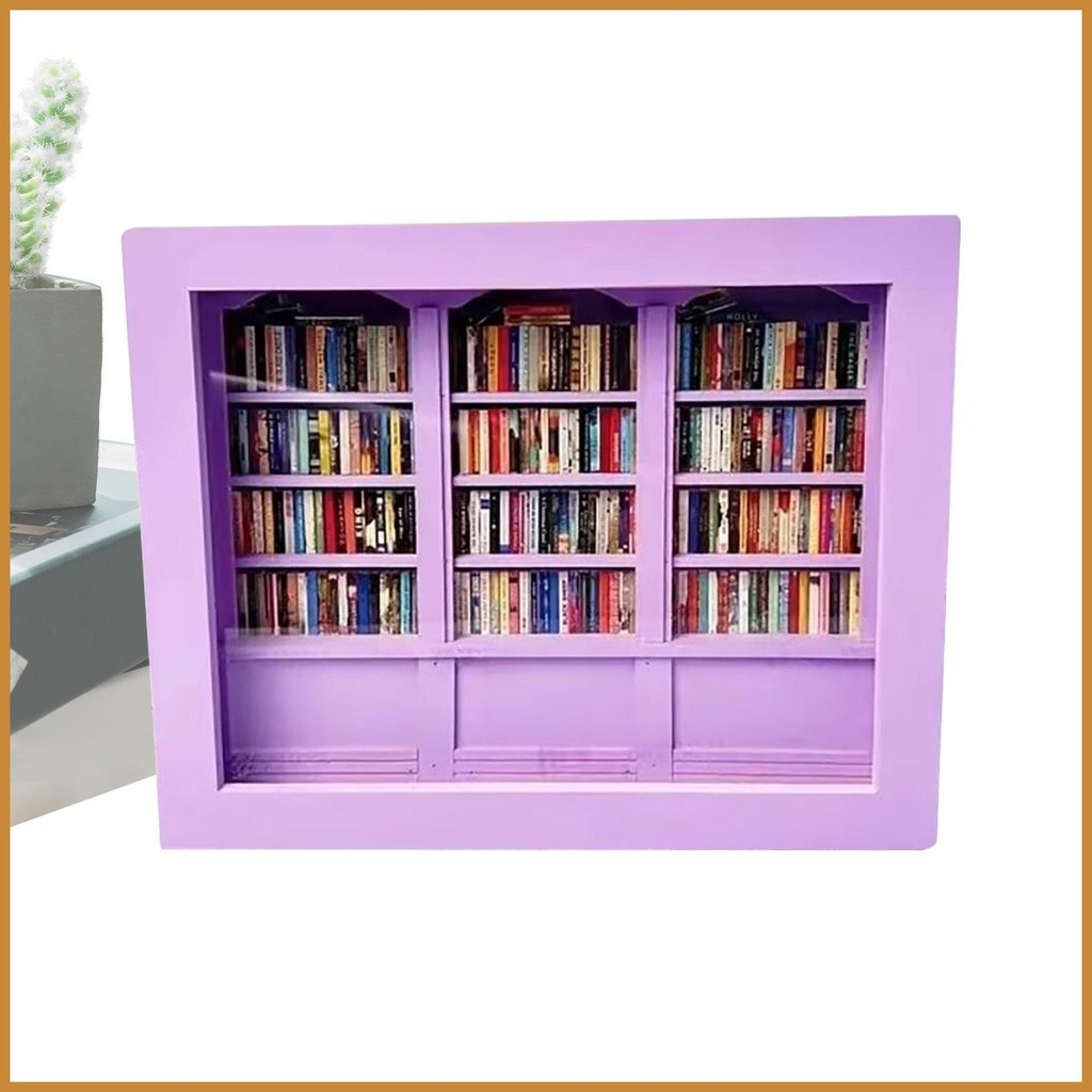 Miniature Bookshelf Handmade Pocket Bookshelf Small Bookcase Display ...