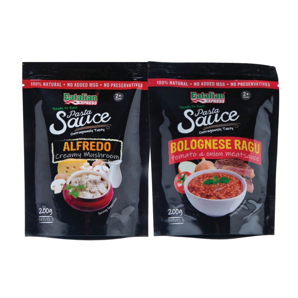 Eatalian Express Pasta Sauce Sos Spaghetti Ready to Eat (24m+) | Shopee ...