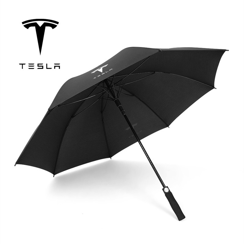 Tesla Umbrella Fully Automatic Long Handle Folding Oversized Car 4S ...