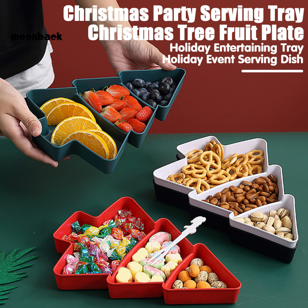 Holiday Food Storage Box Holiday Entertaining Tray Christmas Tree ...