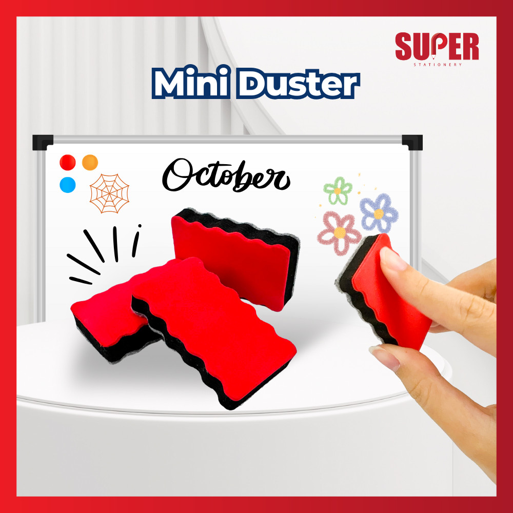 [Super Stationery] Whiteboard Mini Duster Mini Eraser White Board ...