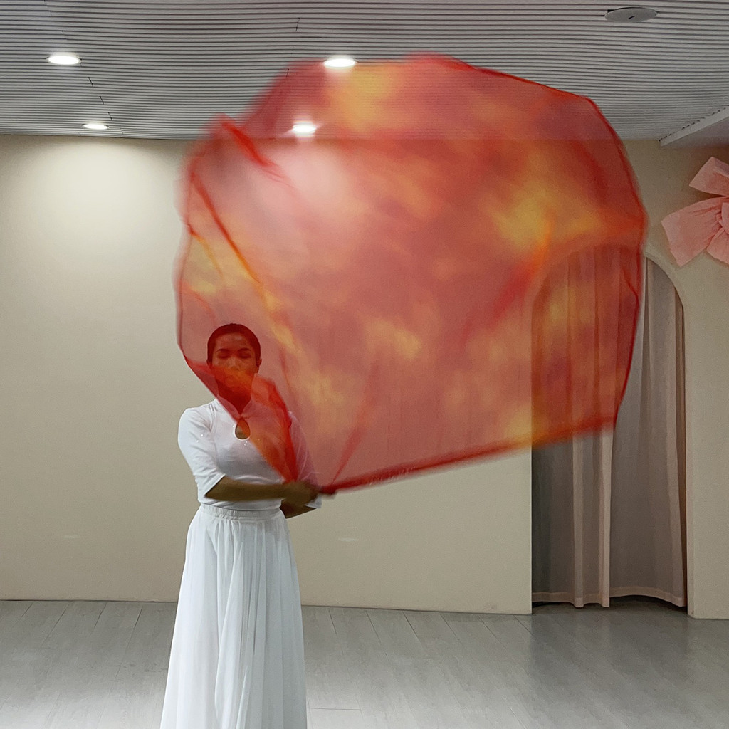 HLW 1 Set Dance Worship Flags With Expandable Rod, Large Square Banner ...