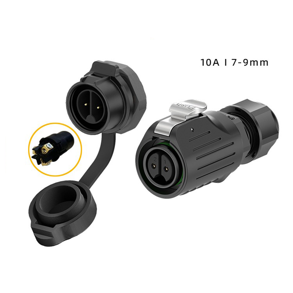 EW-LP16 2Pin 3Pin 4Pin 5Pin IP68 Screw Lock Wire Connector Female Plug ...