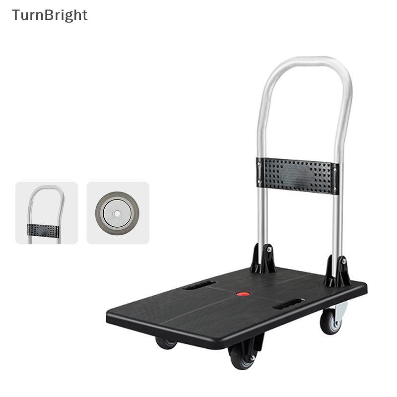 [TurnBright] Flatbed Trolley Quiet Household Cargo Hauler Folding ...