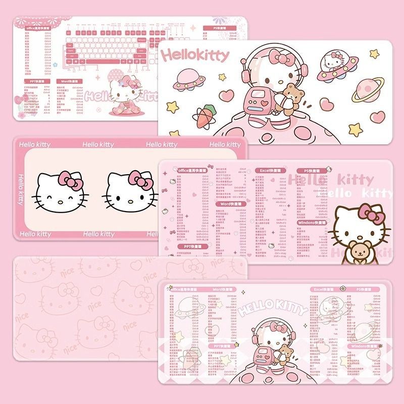 Hello Kitty Mouse Pad Oversized Cute Girl Student Writing Pad Office ...