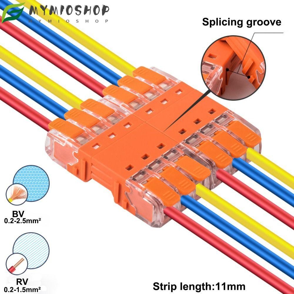 MIOSHOP Quick Terminal Block, Mini Universal Compact Wire Connector ...