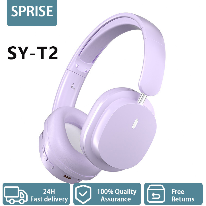 SPRISE SY-T2 Young Bluetooth Headphone Earphone Wireless Colorful HiFi ...