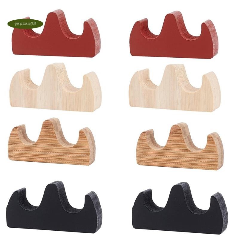 Writing Brush Rack 4 Color Calligraphy Brush Holder Fire Shaped Wooden ...
