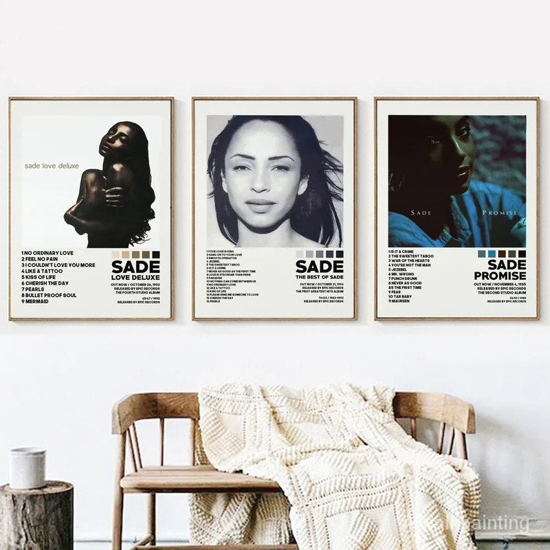 New Sades Love Deluxe Pop Soul Music Album Cover Tracklist Poster ...