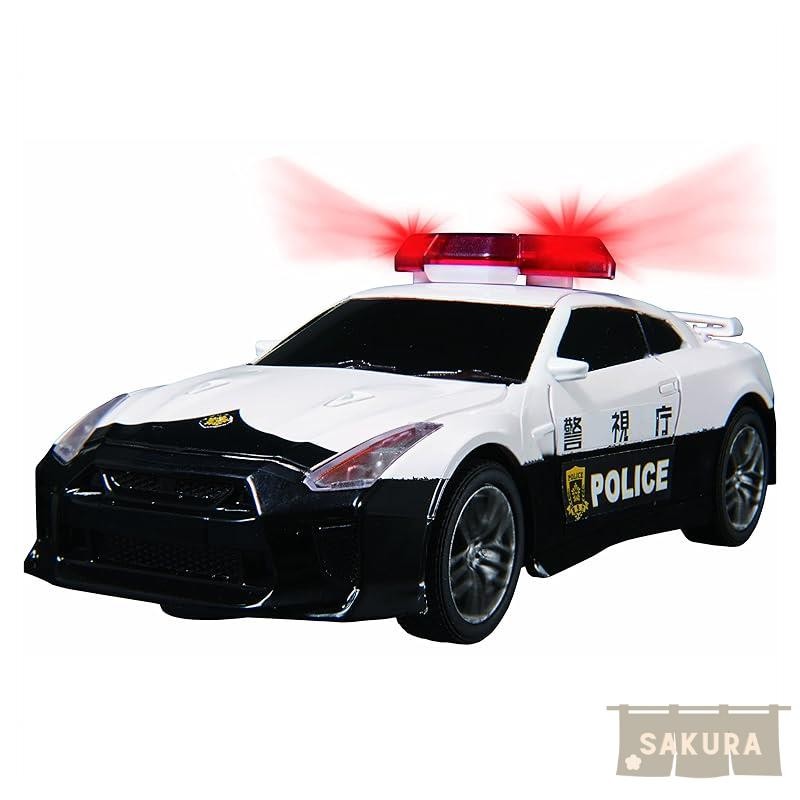 Jozen Light Drive 1/32 Scale Remote Control Nissan GT-R Police Car ...