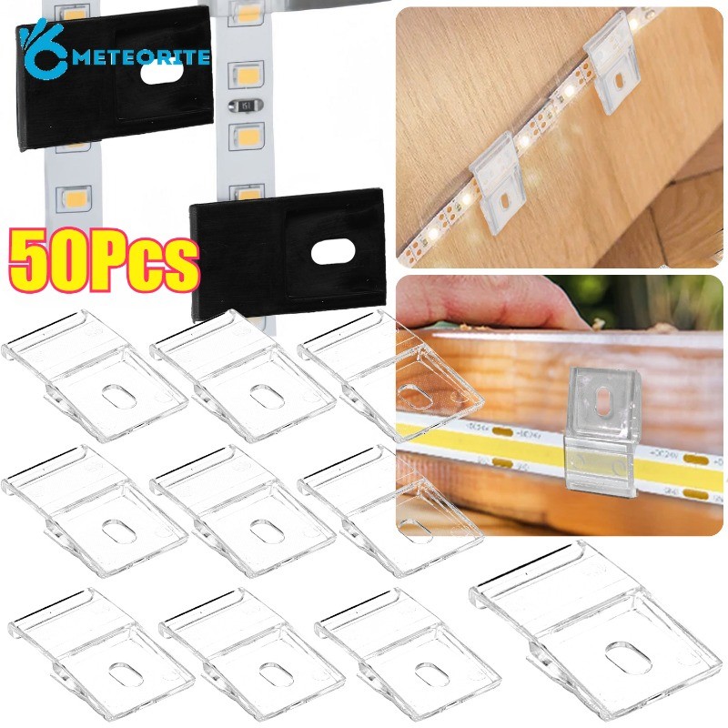 LED Strip Light Mounting Fixing on Wall Clips - Self-Adhesive Wire ...