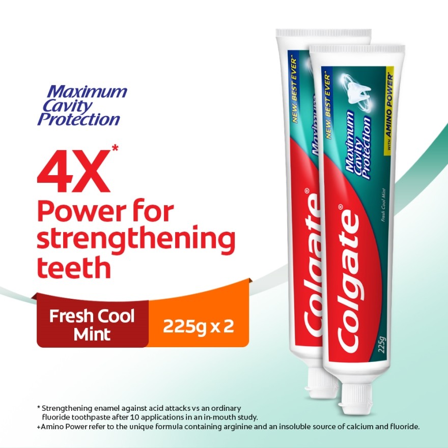 COLGATE Max Cavity Protect Toothpaste F.Cool Mint 2x225g | Shopee Malaysia