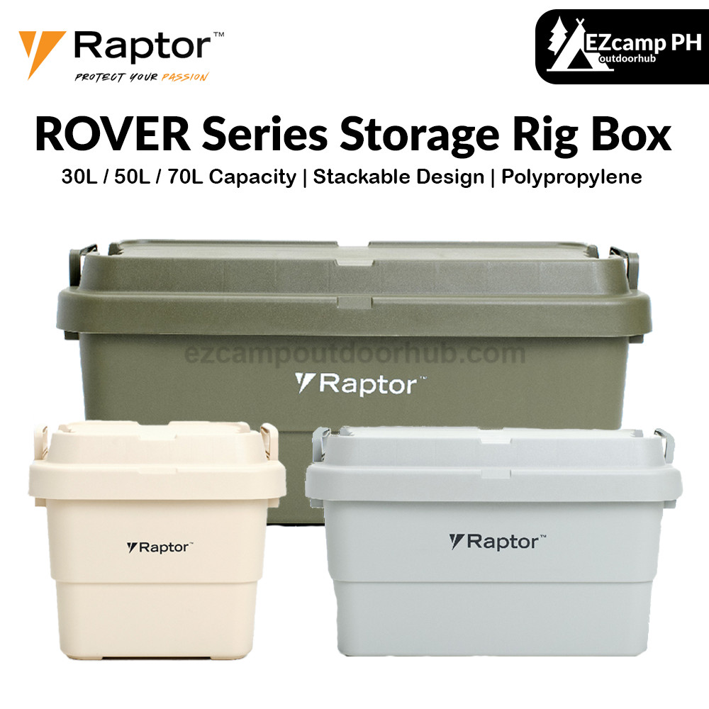 Raptor ROVER Series Storage Rig Box Multipurpose 30L 50L 70L Capacity ...