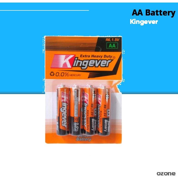 Kingever AA Extra Heavy Duty Battery Batteries (4 Pcs Per Cart ...