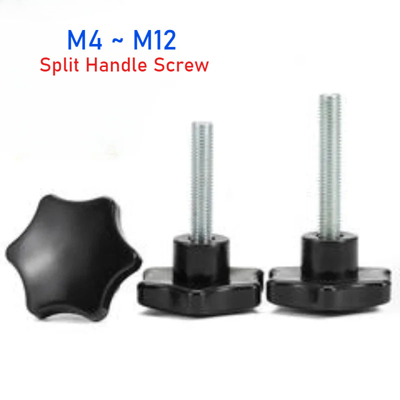 M4 M5 M6 M8 M10 M12 Plum Handle Six-star Glue Head Manual Tightening ...