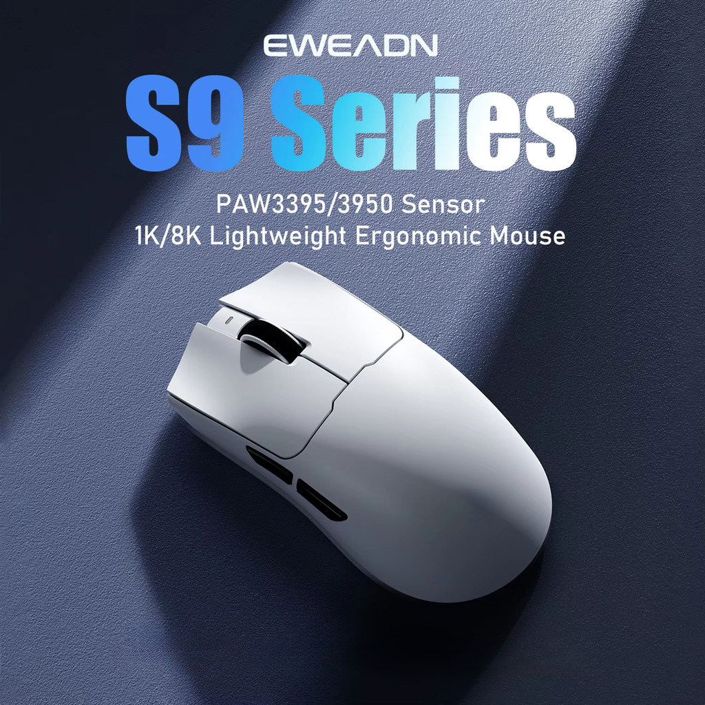 EWEADN S9 Pro/Ultra Wireless Gaming Mouse, Tri-Mode Lightweight Pro Design, Ultra Precision ...