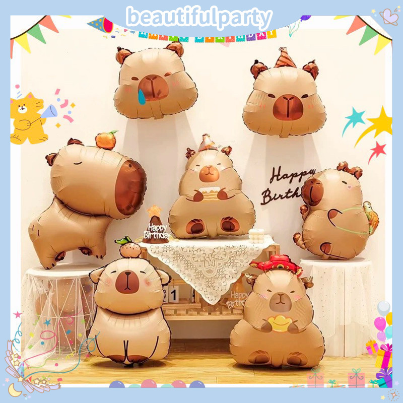 Capybara Balloon Boys and Girls Birthday Party Decoration Theme Wedding ...