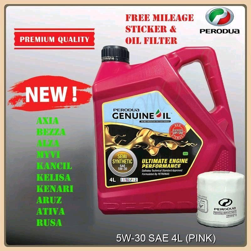 ORI PERODUA SEMI 5W30 4L MYVI AXIA BEZZA ALZA ARUZ VIVA KENARI KELISA ...
