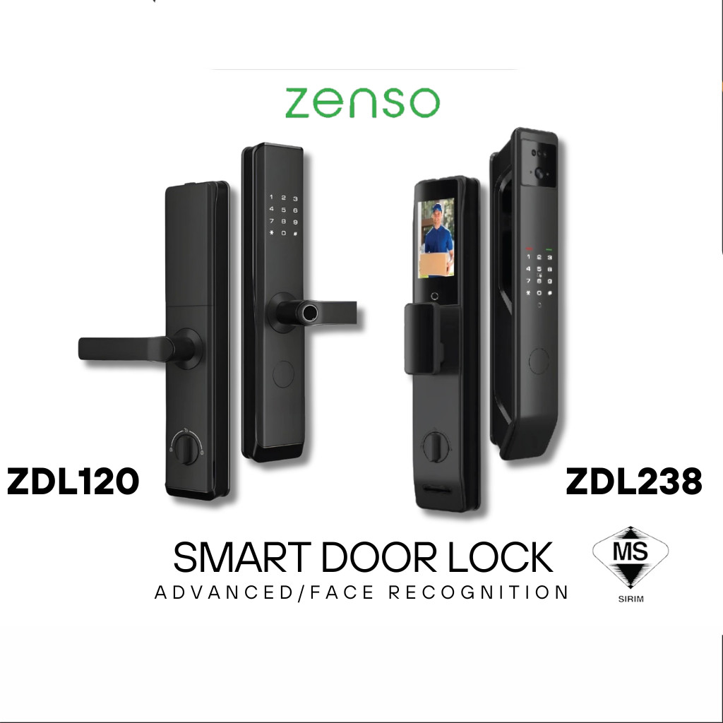 ZENSO Smart Door Lock with Install Smart Digital Lock Doorlock Password ...
