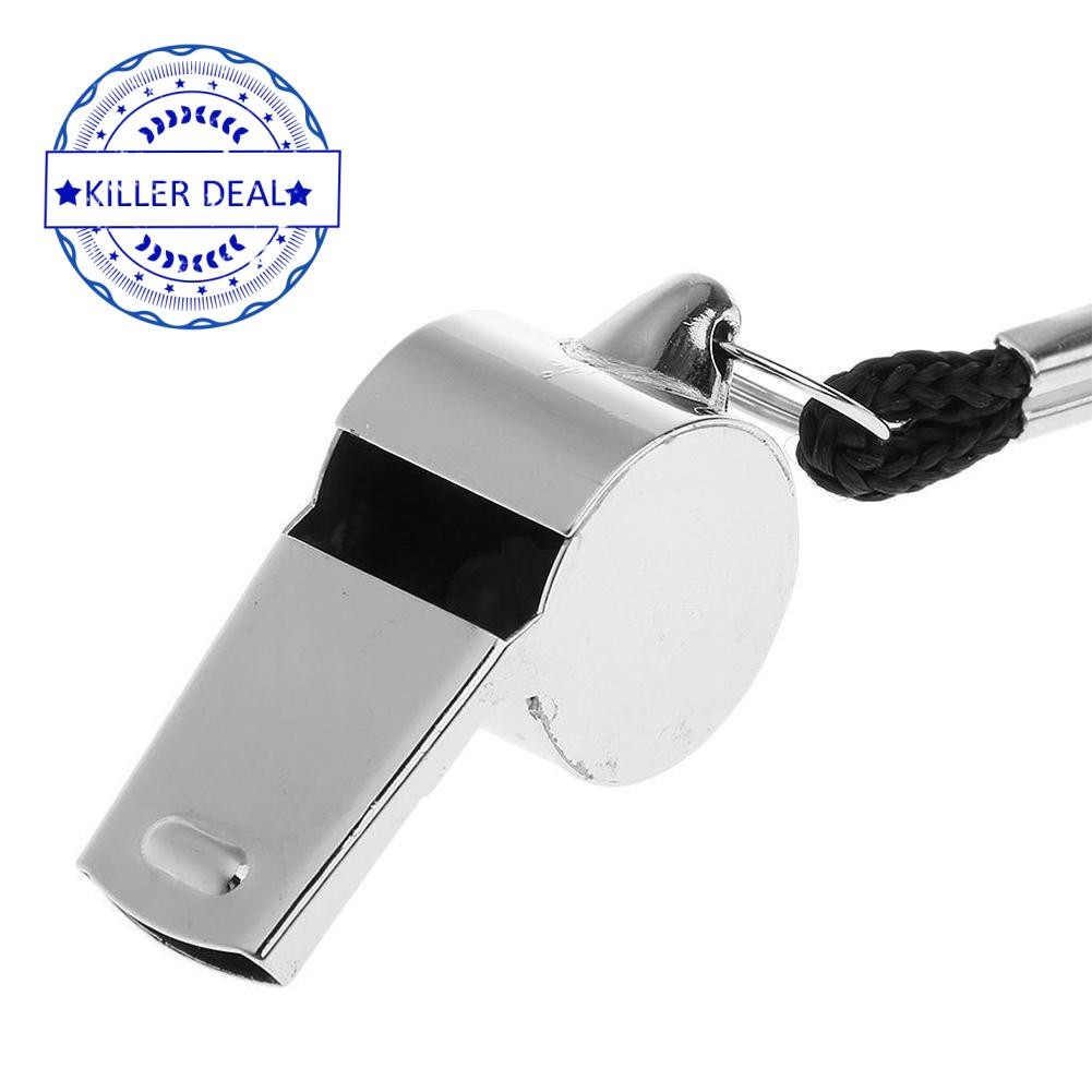 Metal Whistle Safety Emergency Kit Police Guard Pito Referee Sports ...