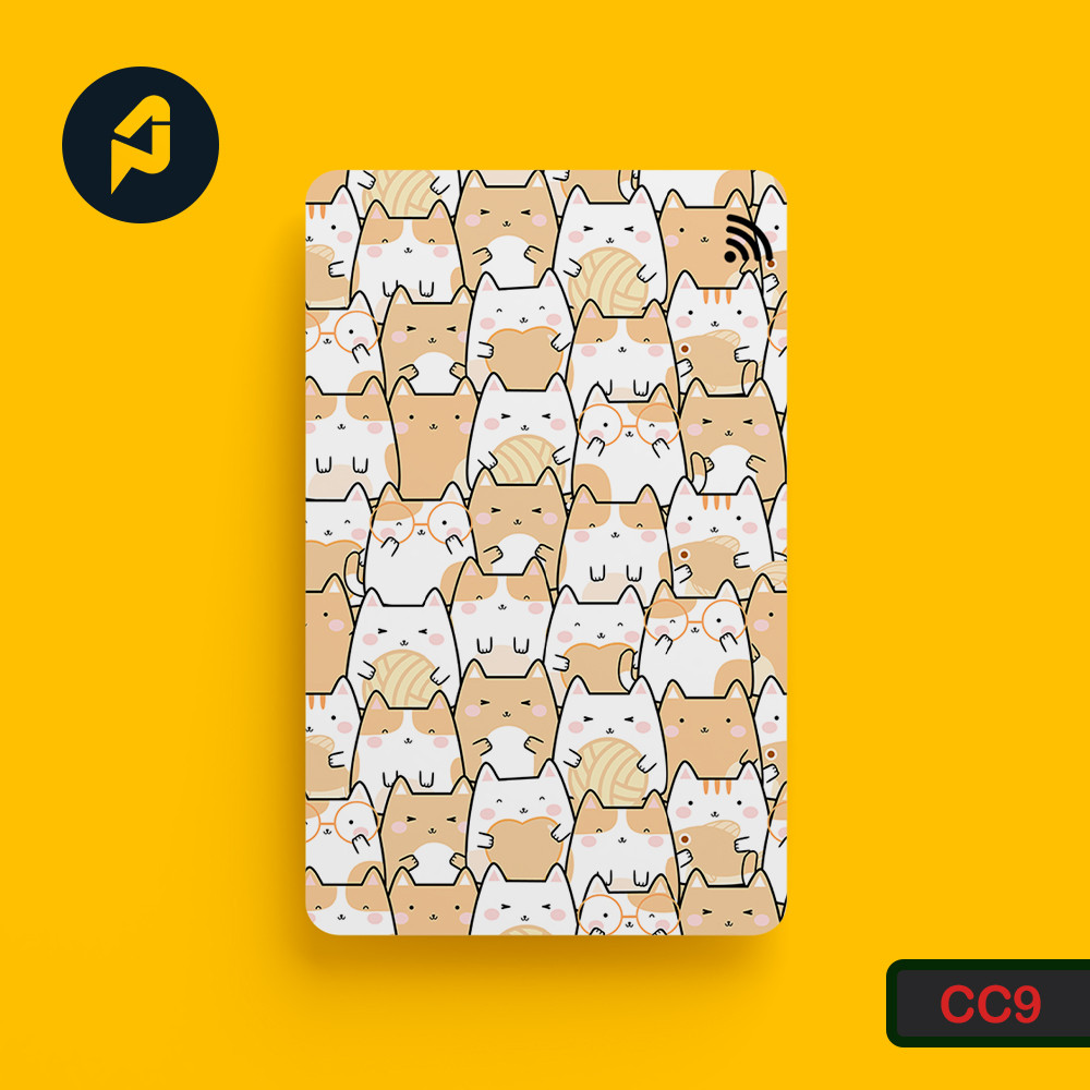 Kucing Meow Meow Cat (SERIES 2) - Touch n Go NFC Sticker Skin Cover ...