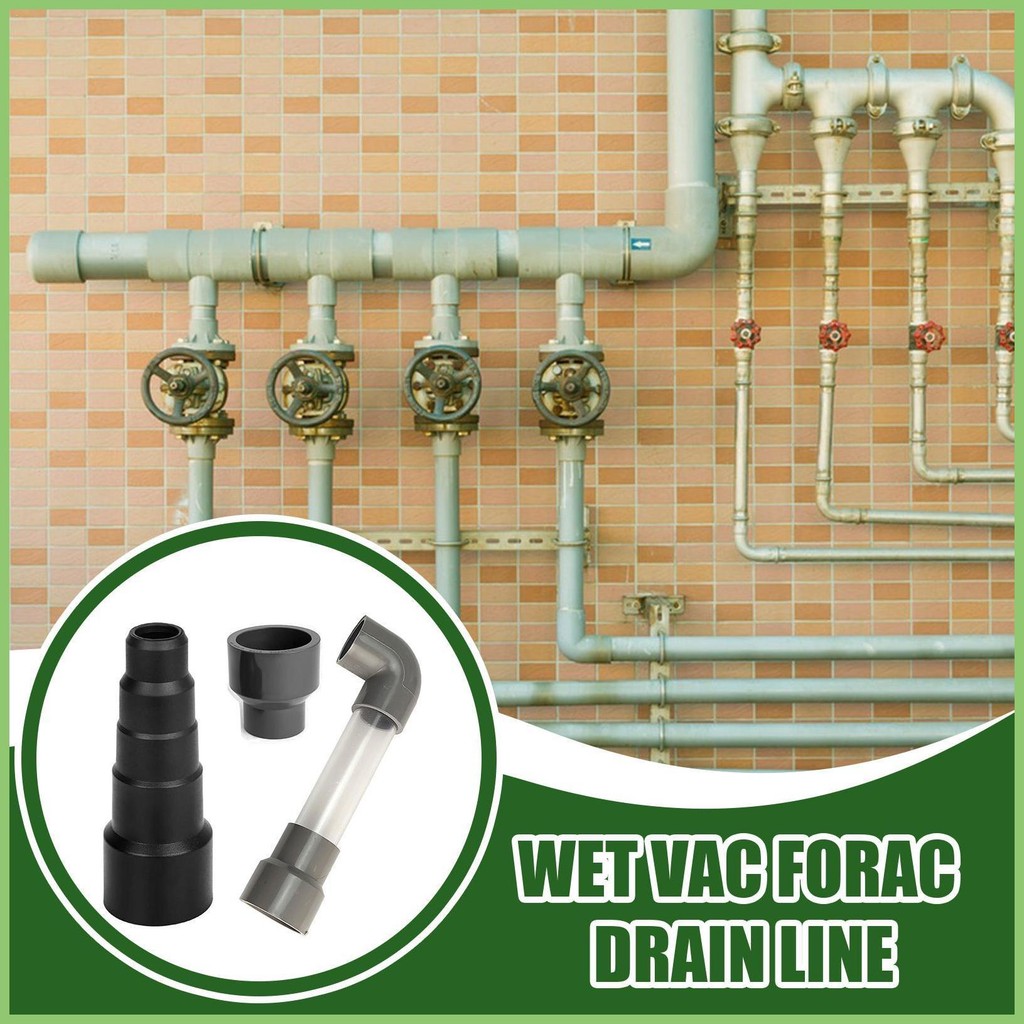 AC Drain Hose Adapter Vacuum Hose To PVC Pipe Adapter Practical Wet VAC ...