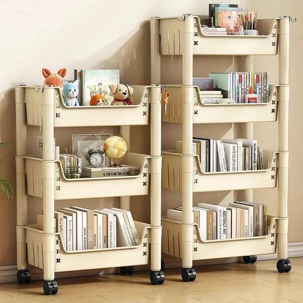 trolley rack nordic rack almari dapur Rak buku, rak, lantai ke siling ...