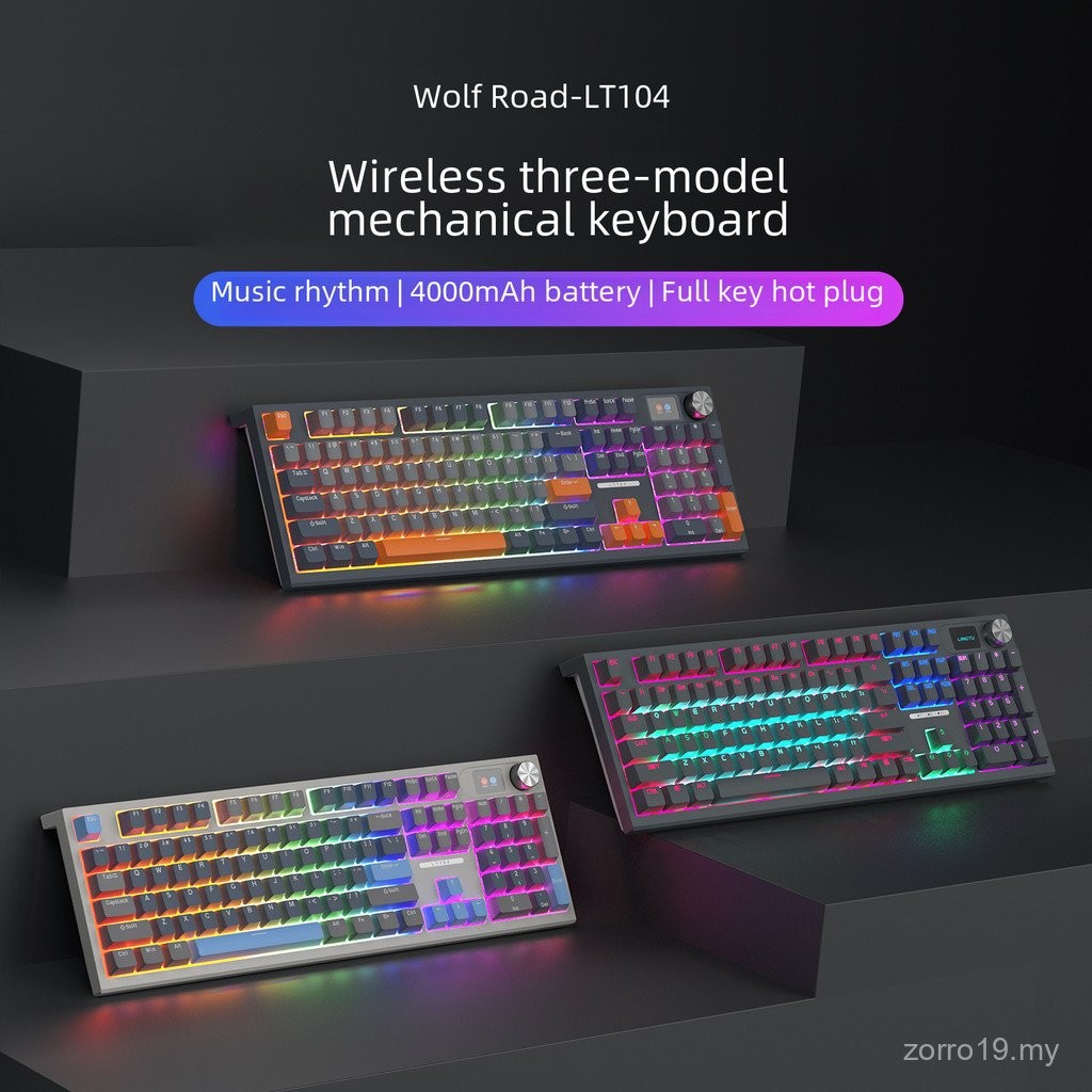 Lt104 Wireless Bluetooth Gaming Gaming Mechanical Keyboard Customized ...