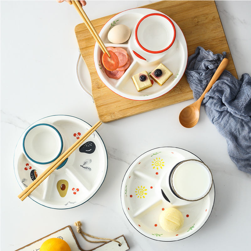 Compartment Fat-Reducing Dining Plate One Person Food Household ...