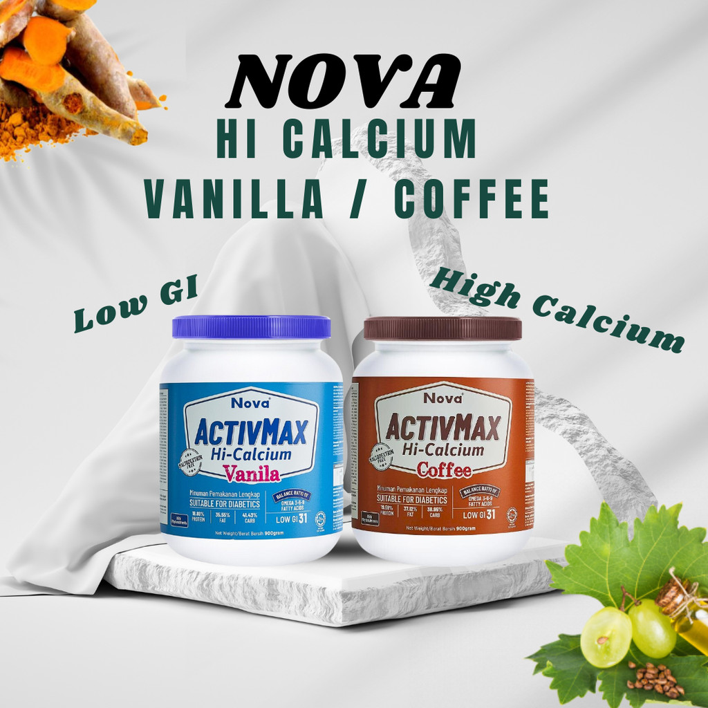 Nova Activmax High Calcium Vanila / Coffee 900g | Shopee Malaysia