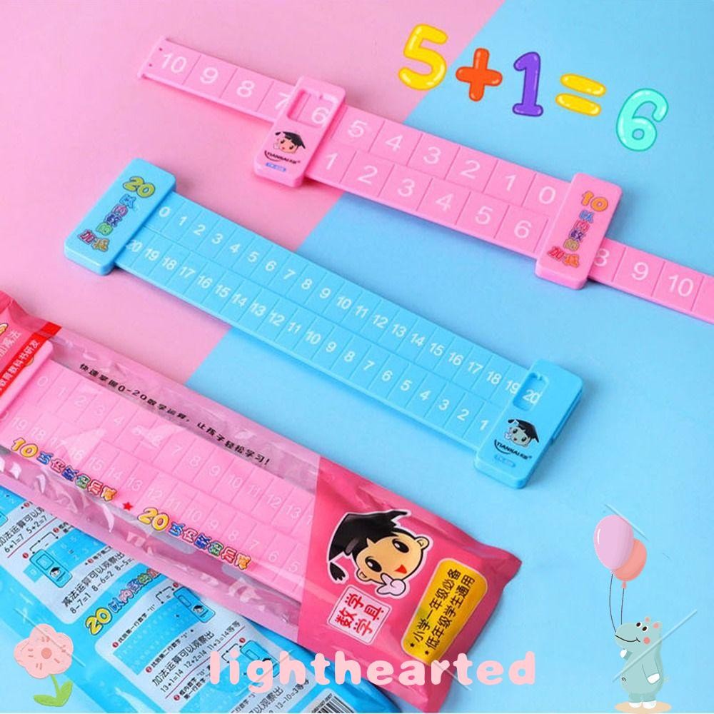 LIGHTHEARTED Math Decomposition Ruler, Plastic Portable Subtraction ...