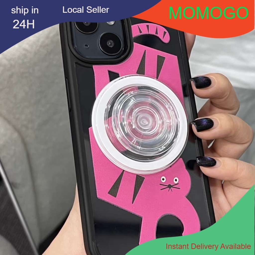 Magsafe Phone Holder Stretchable Foldable Magnetic Transparent Pop Grip ...