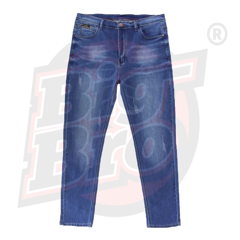 ROYAL EXTREMA Plus Size Stretchable Whiskering & Grinding Jeans ...