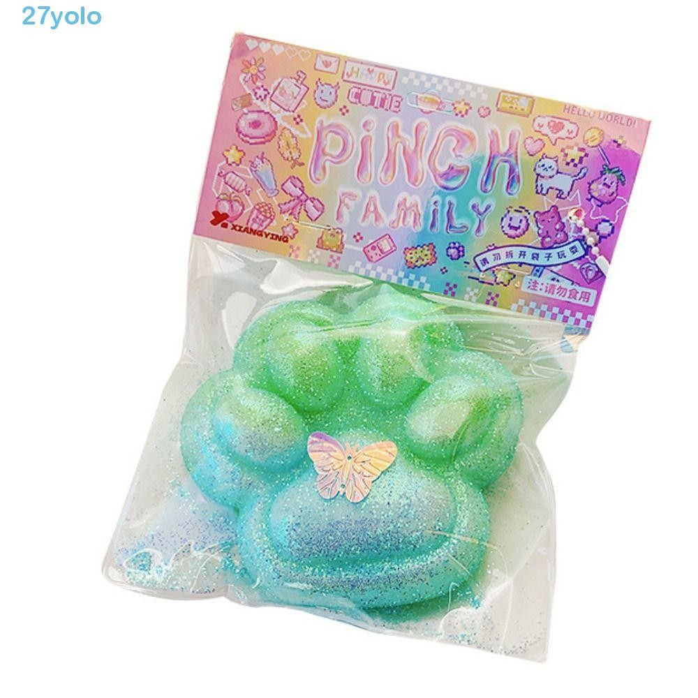 YOLO Cartoon Fidget Toy, Kneading Super Large Cat Paw Squeeze Toy ...