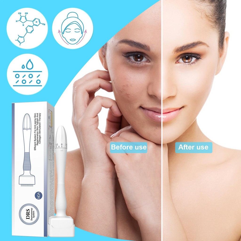 Microneedling Stamp 140A Portable Derma Roller Kit Universal Derma ...