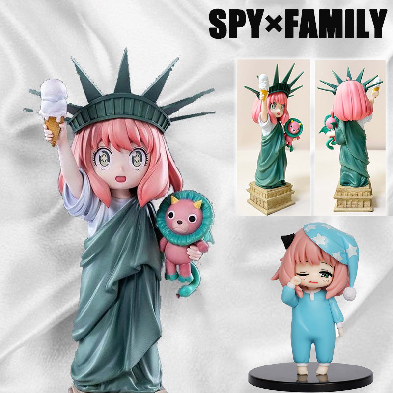 19cm Spy×family Anya Forger,Anime Figure Statue of Liberty Anya Forger ...