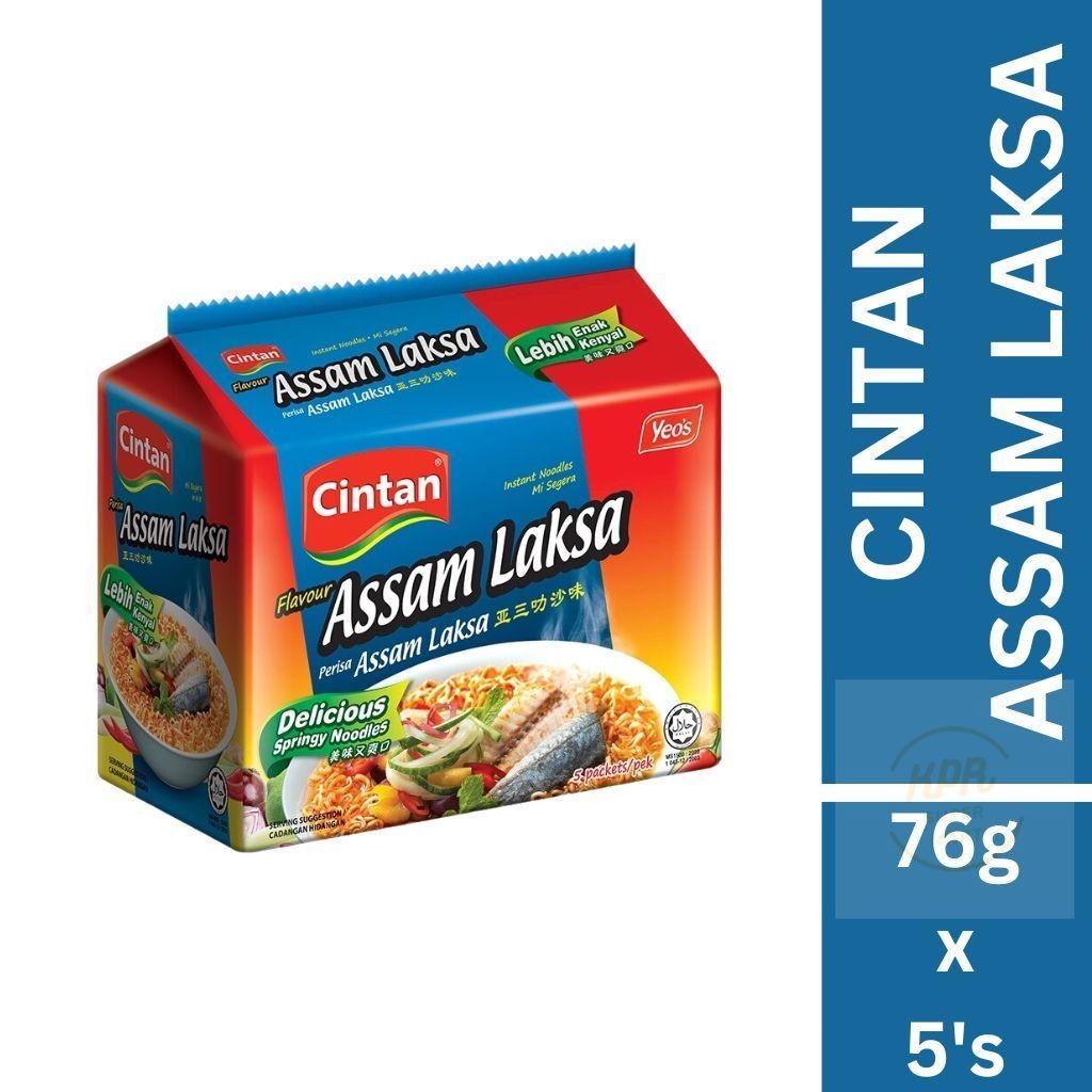 CINTAN Assam Laksa Instant Noodles (76g x 5's) | Shopee Malaysia