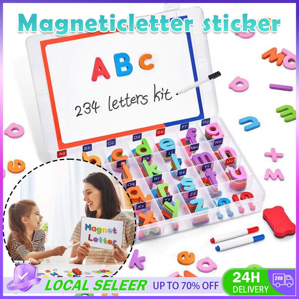 175 Pcs Magnetic Letters ABC / 123 Alphabet Letter Number magnet early ...