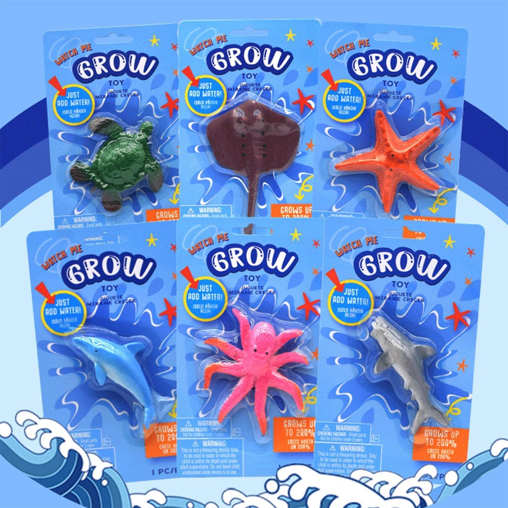 Water Growing Sea Creatures | Expandable Under The Sea Creatures ...