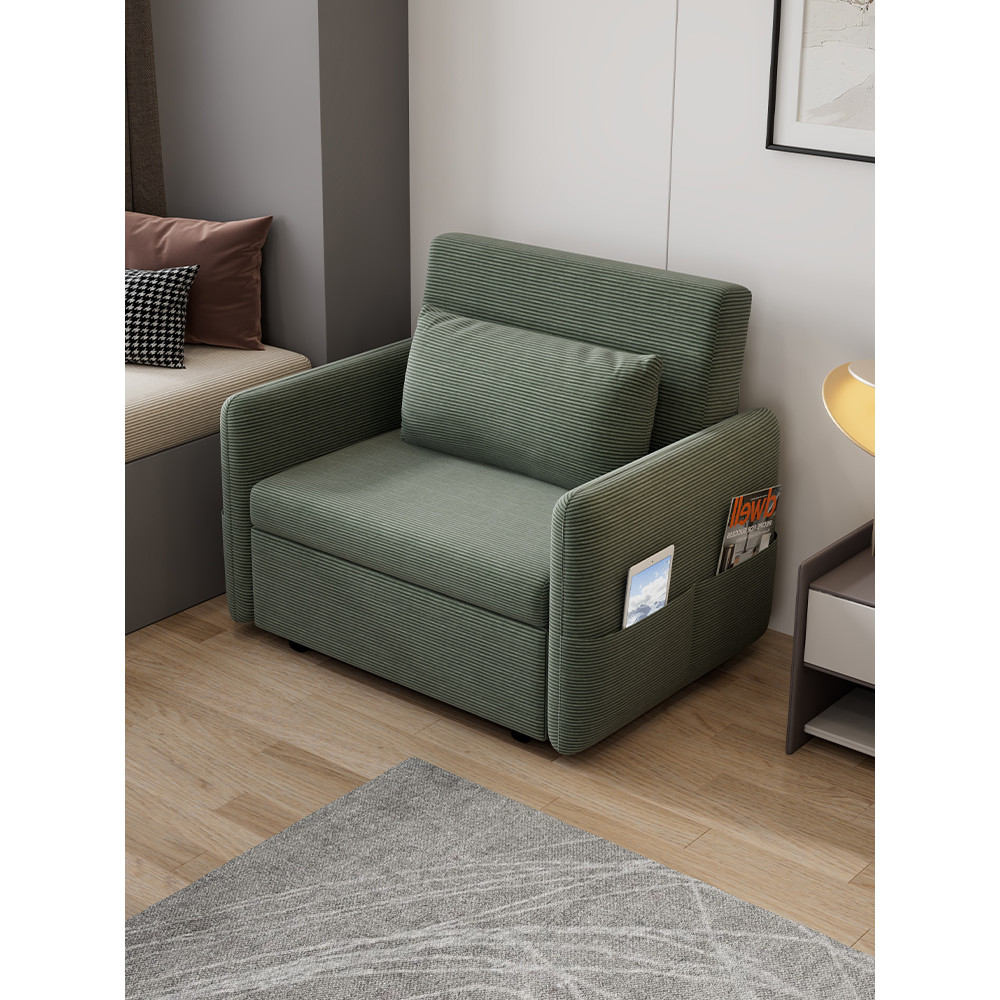 Katil Sofa Korduroi dengan Tempat Letak Tangan, Pangsapuri Kecil Dwi ...