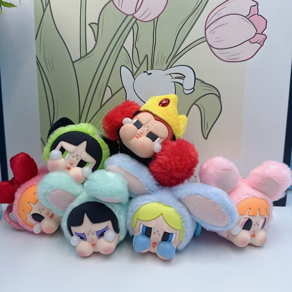 Crybaby X Powerpuff Girls Pop Mart Plush Series Creative Style Keychain ...