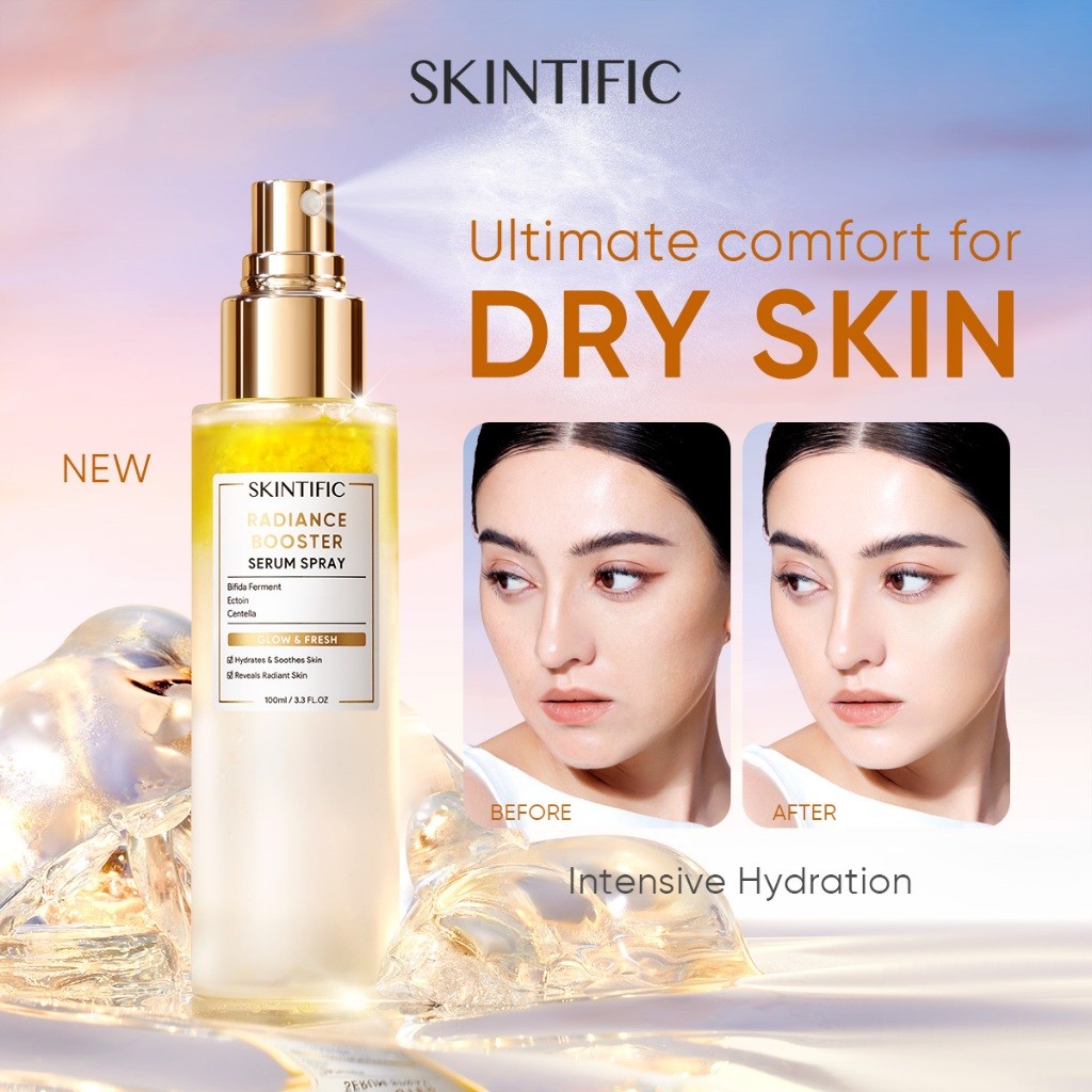 SKINTIFIC Radiance Booster Serum Spray Facial Oil Strengthen Skin ...