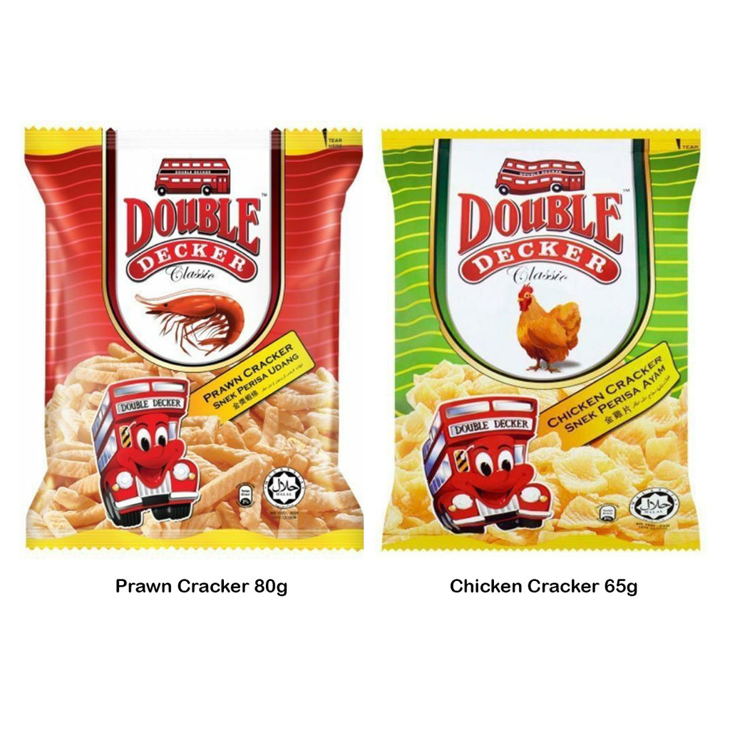 SKM Double Decker Snack Chicken 65gm / Prawn 80gm MRP05 | Shopee Malaysia