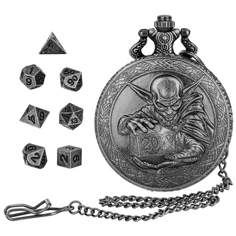 7pcs/set Tiny DND Polyhedral Metal Dice Table Role Play Gaming Dices ...