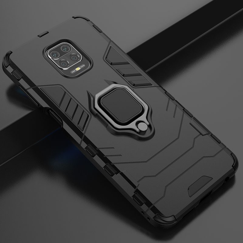 For Redmi Note 9 Pro Case Silicone Hard Plastic Armor Back Phone Cover ...