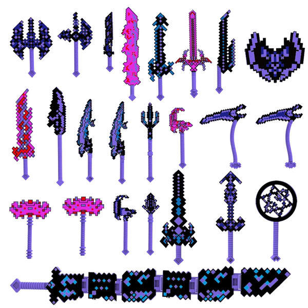 mainan murah minecraft sword Minecraft set lengkap DreamHIM Steve ...