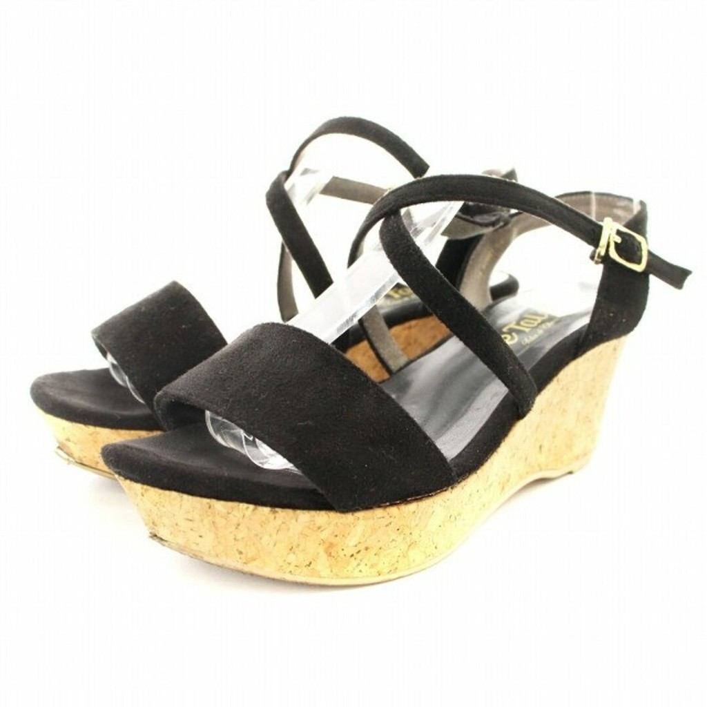 Le Talon Sandals Wedge sole black Direct from Japan Secondhand | Shopee ...